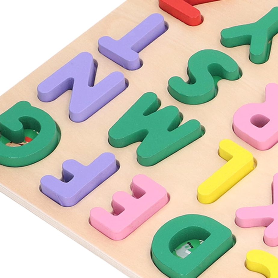 Tableau De Lettres Alphabet De Puzzle En Bois - YanDeal